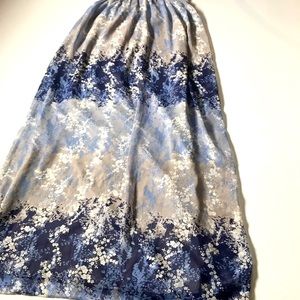 Minuet Petite | Dresses | Blue Moonscape Melodies Maxi Dress Sz S ...